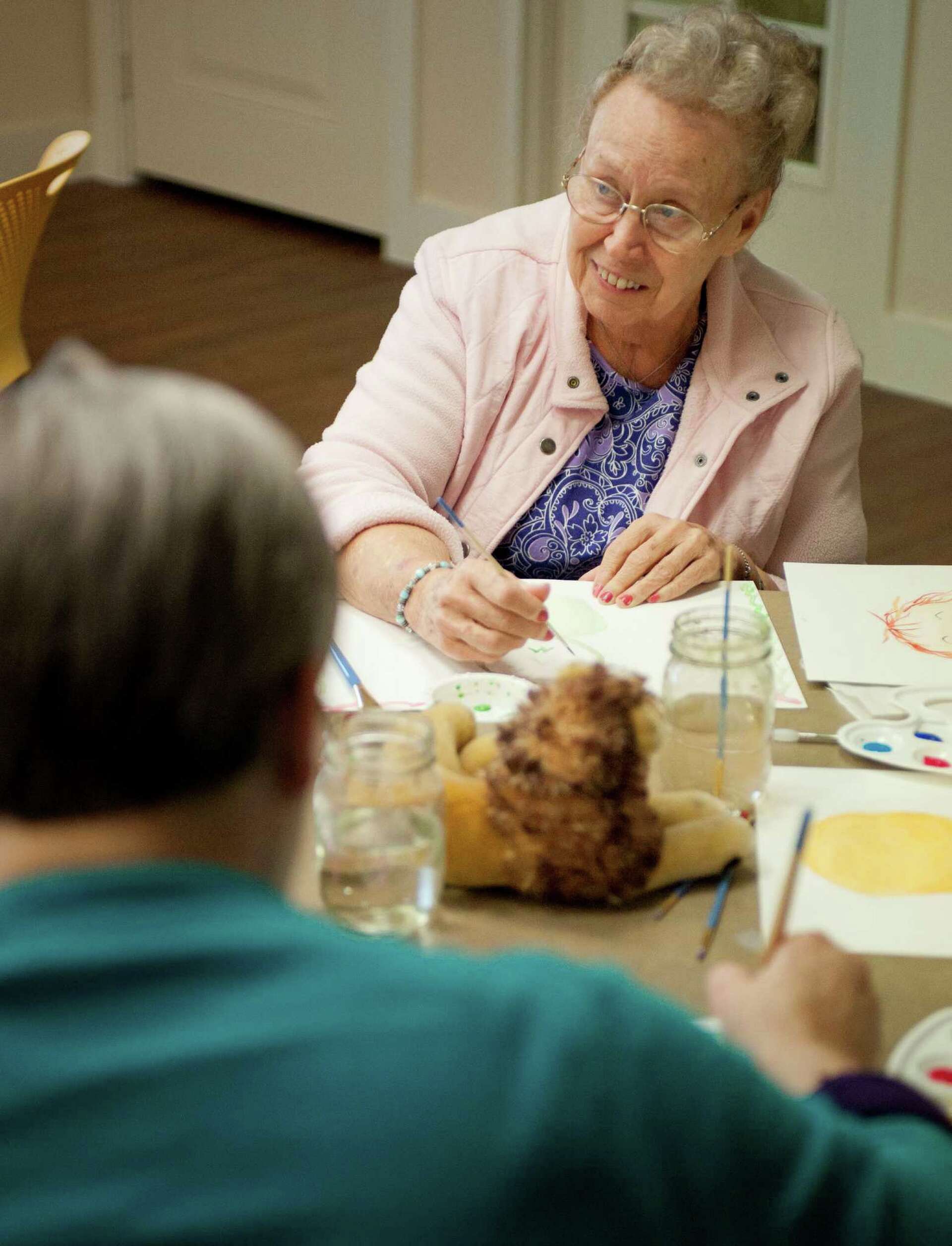People with dementia express selves through art