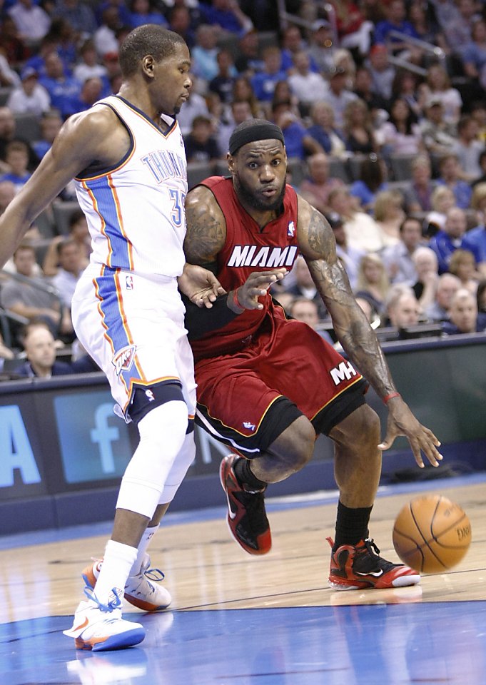 Workout partners James, Durant meet for title