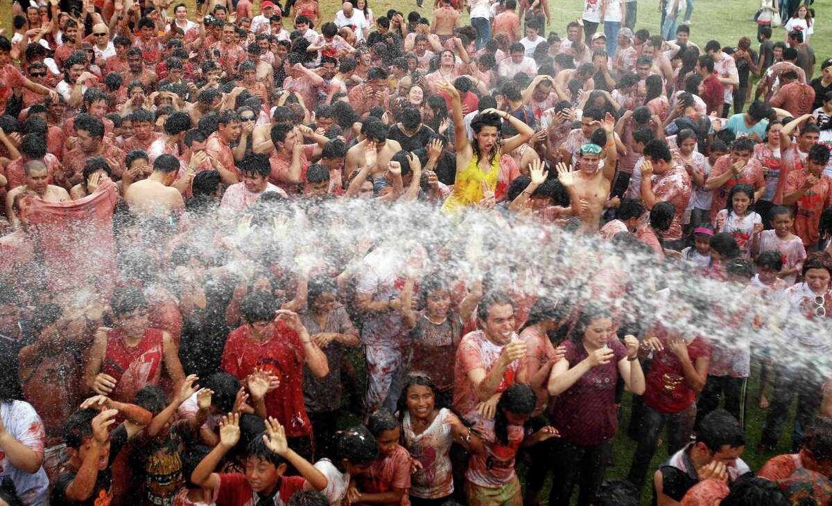 Tomato fight in Colombia