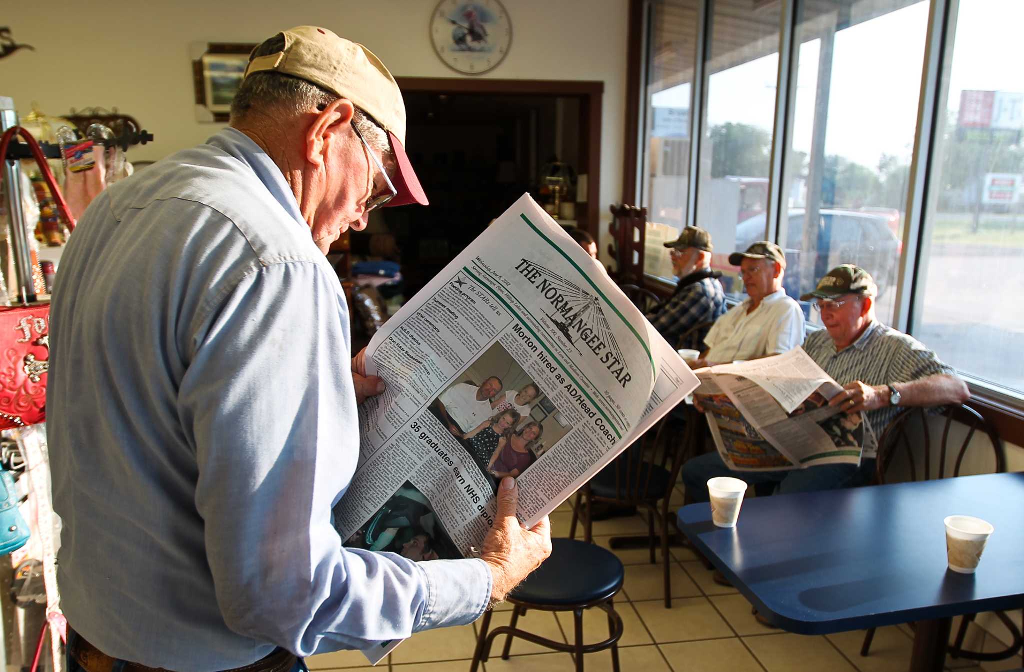 A modern-day throwback keeps readers informed in Normangee