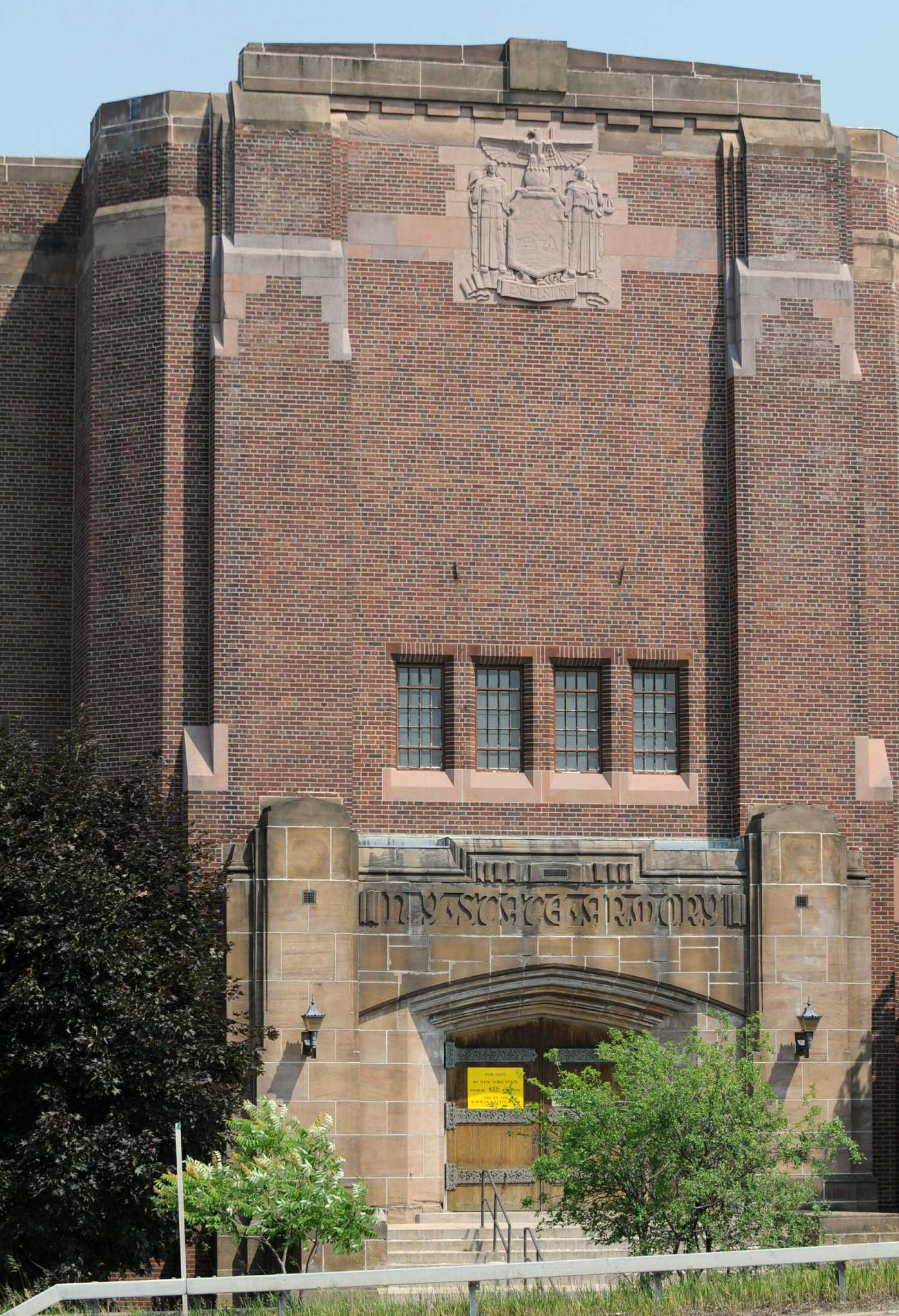 Armory among properties on block