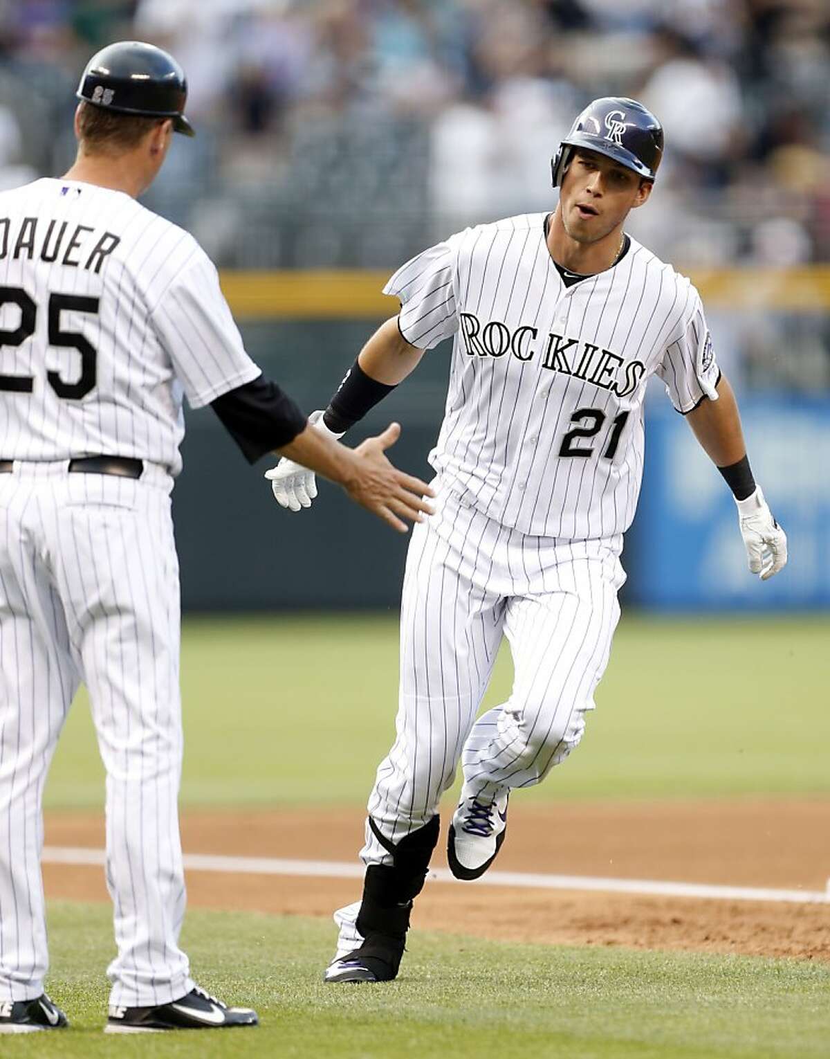 Colvin was scared, but not scarred, after being speared by bat