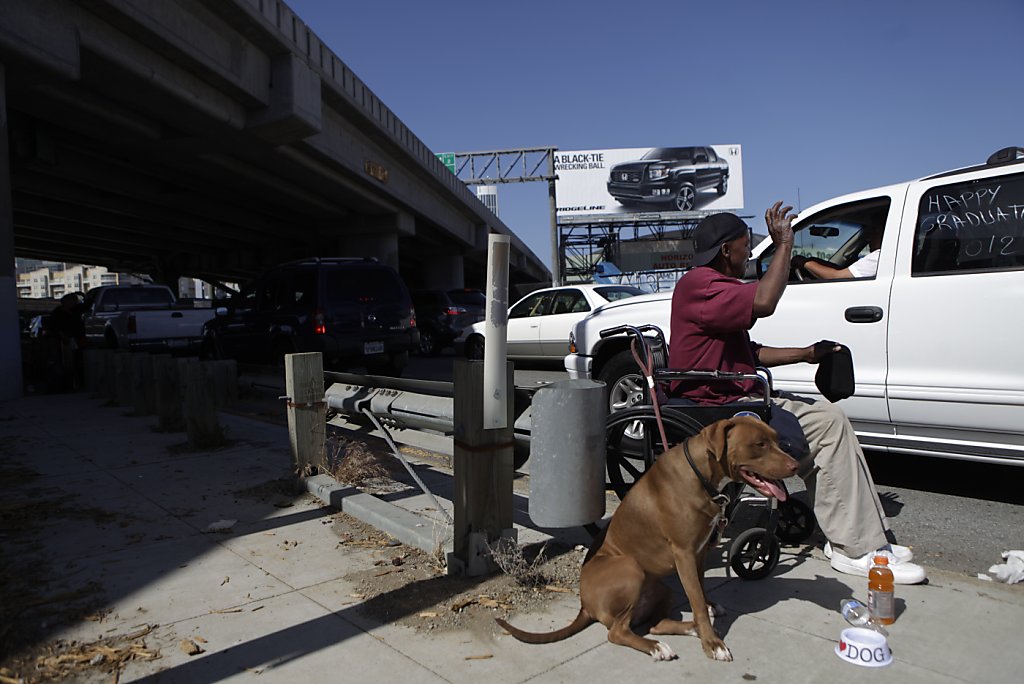S.F. freeway begging overlooked