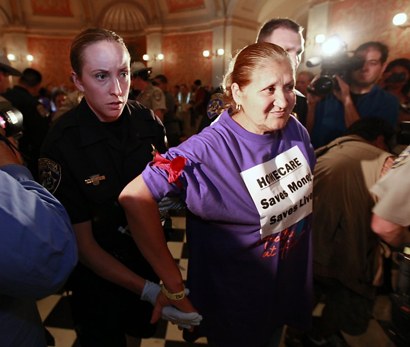 43 arrested in Capitol protest over service cuts