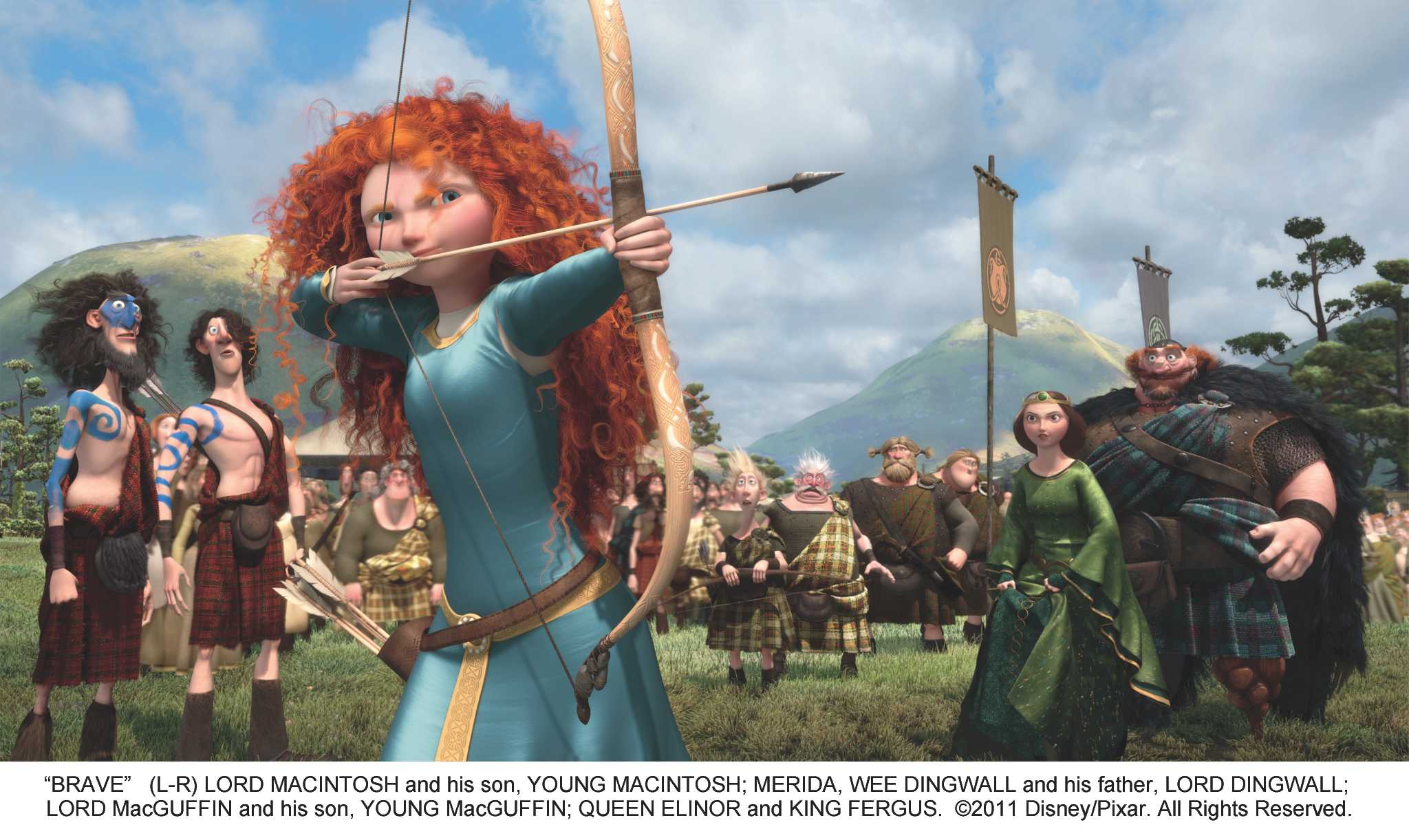 Pixar crowns first female hero in 'Brave'