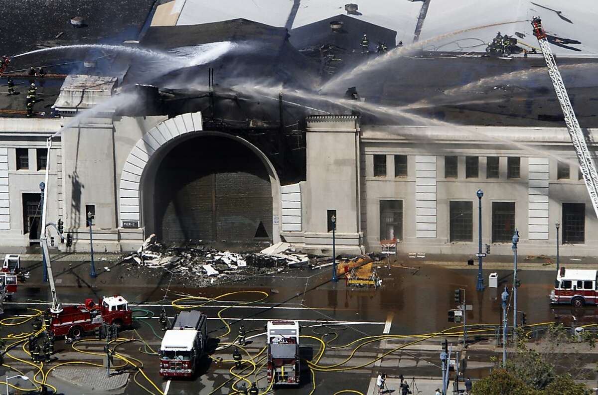 Blaze damages SF Pier 29, central to America's Cup