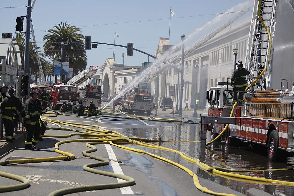 Blaze damages SF Pier 29, central to America's Cup