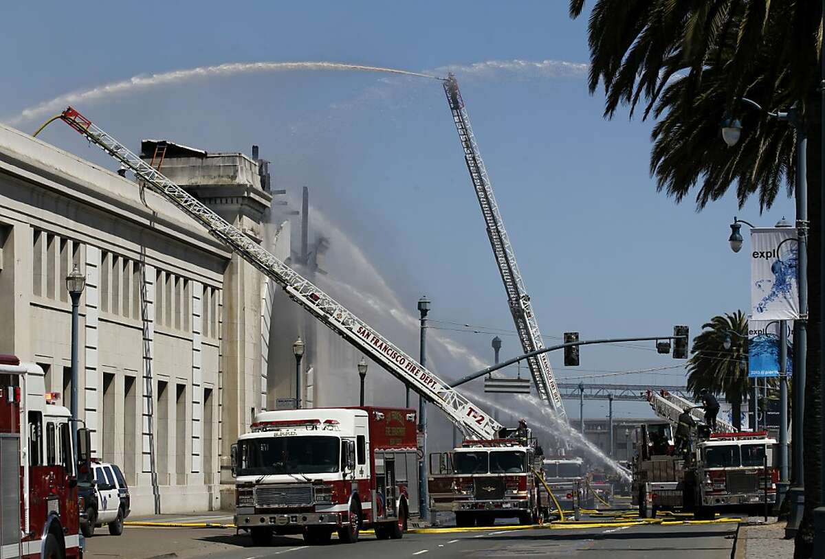 Blaze damages SF Pier 29, central to America's Cup