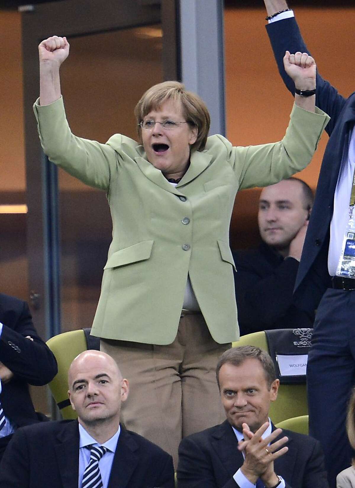Sport imitates life as Germany controls Greece