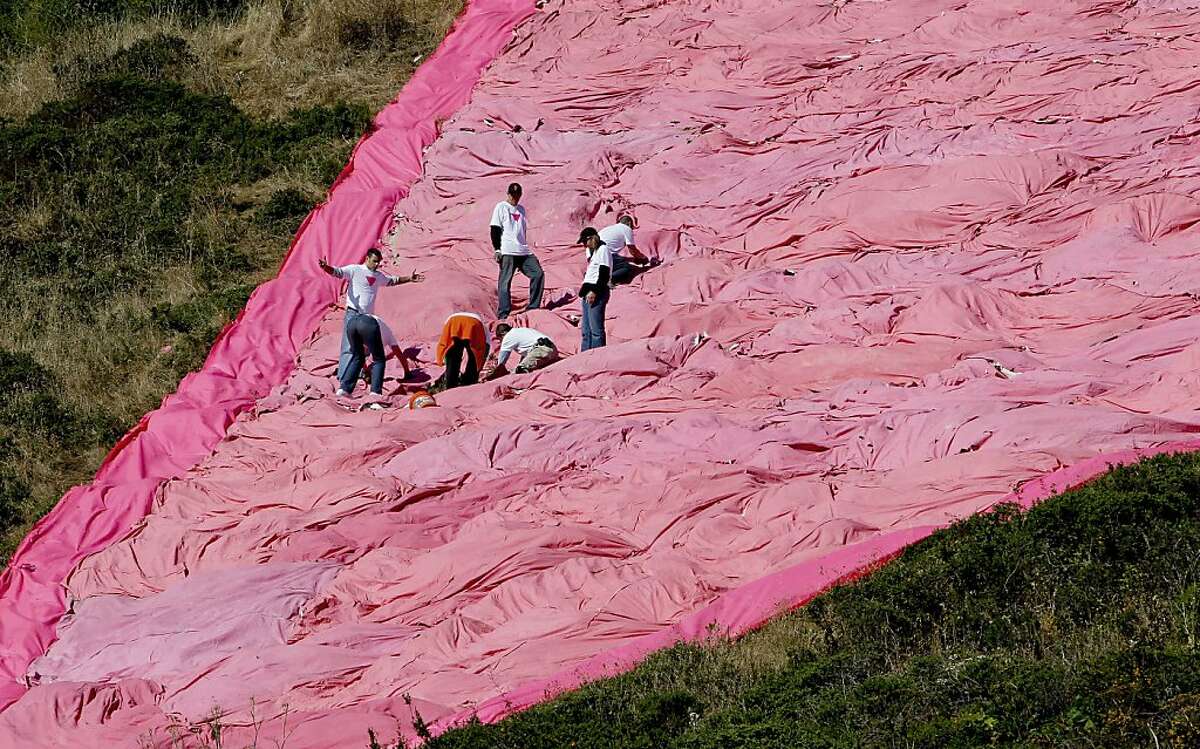 Pink triangle goes up on Twin Peaks for Pride Day
