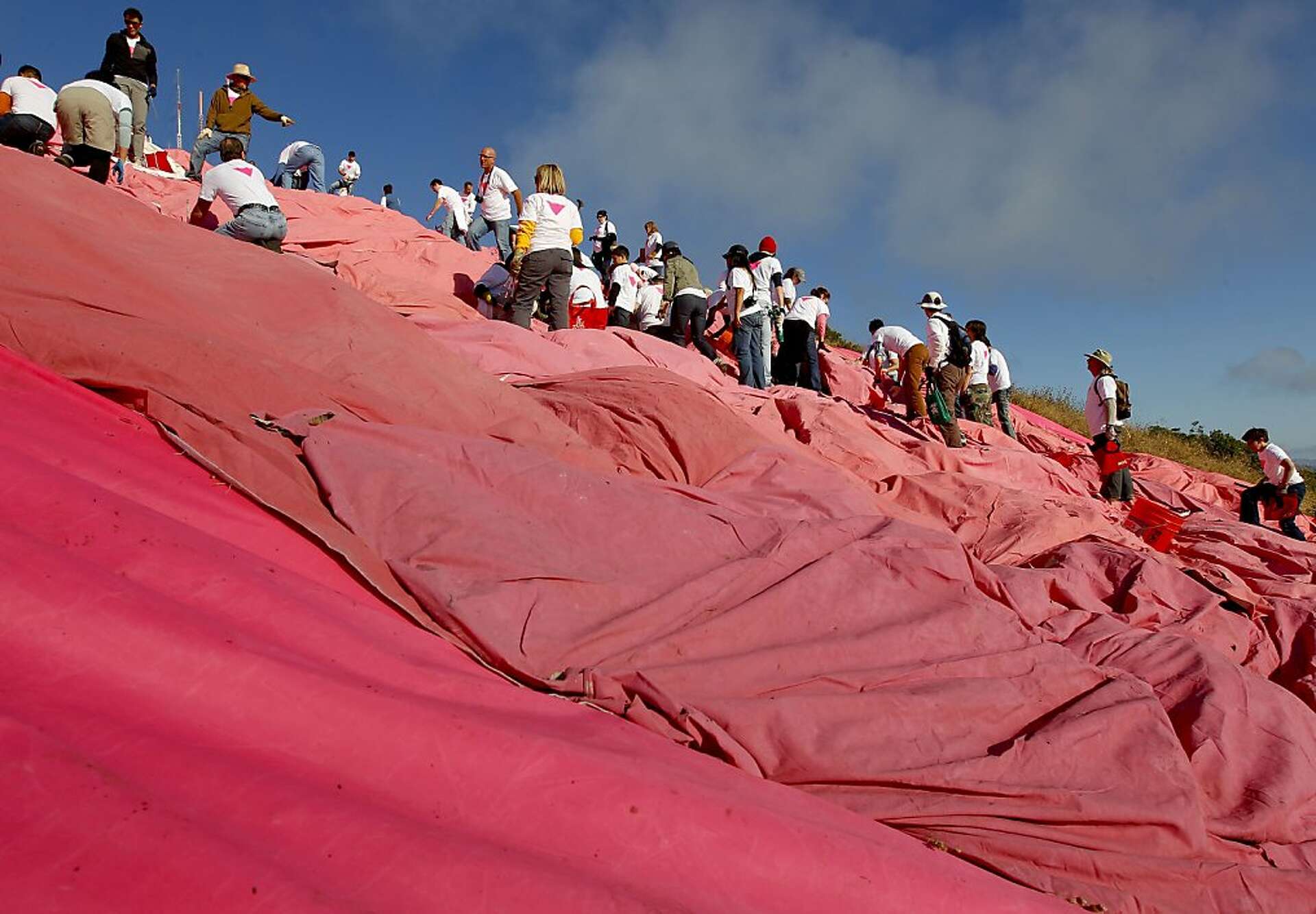 Pink triangle goes up on Twin Peaks for Pride Day