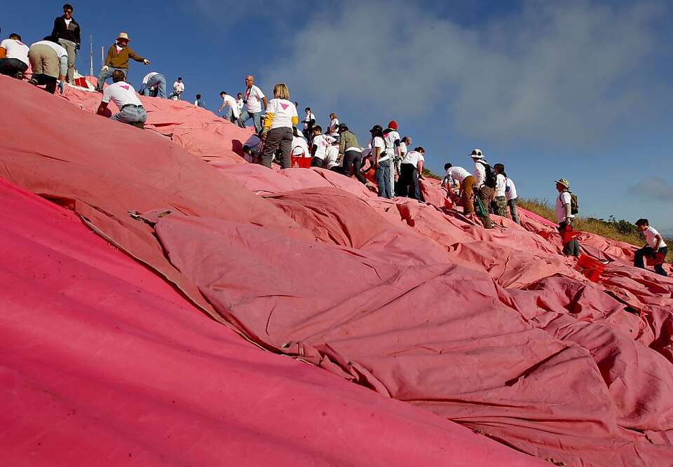 Pink triangle goes up on Twin Peaks for Pride Day