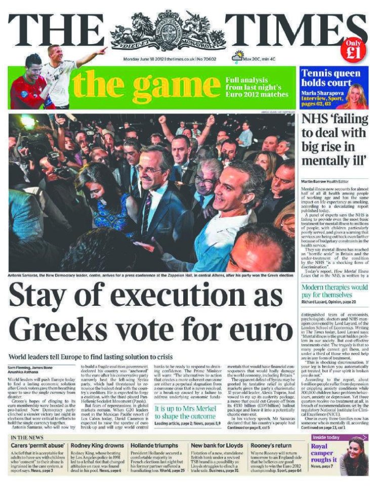 Front Pages from Around the Globe