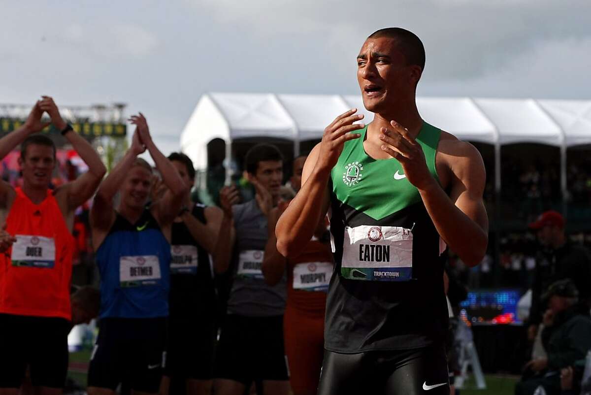 American Ashton Eaton sets decathlon record
