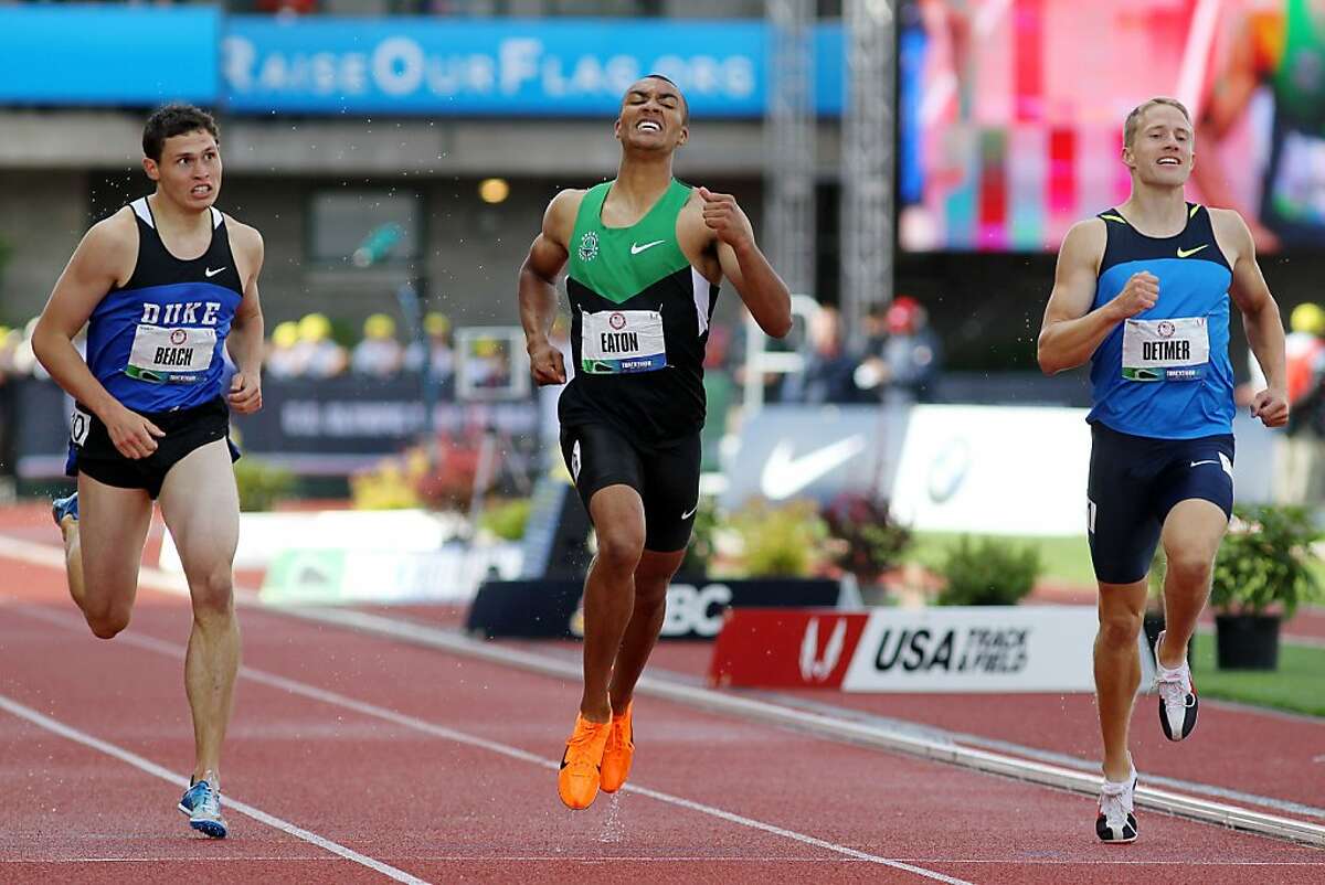 American Ashton Eaton sets decathlon record
