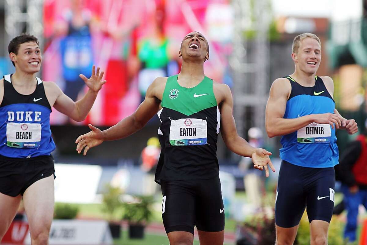 American Ashton Eaton sets decathlon record