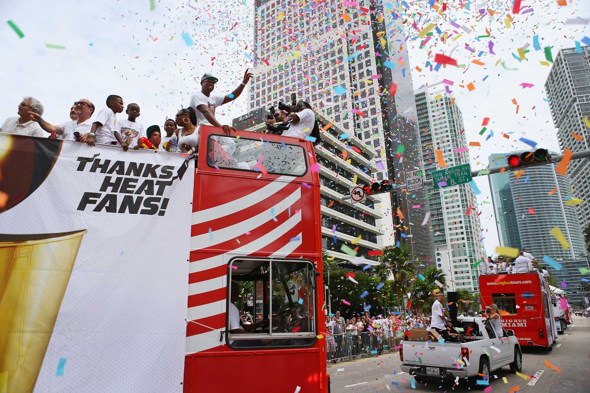 Heat celebrate championship