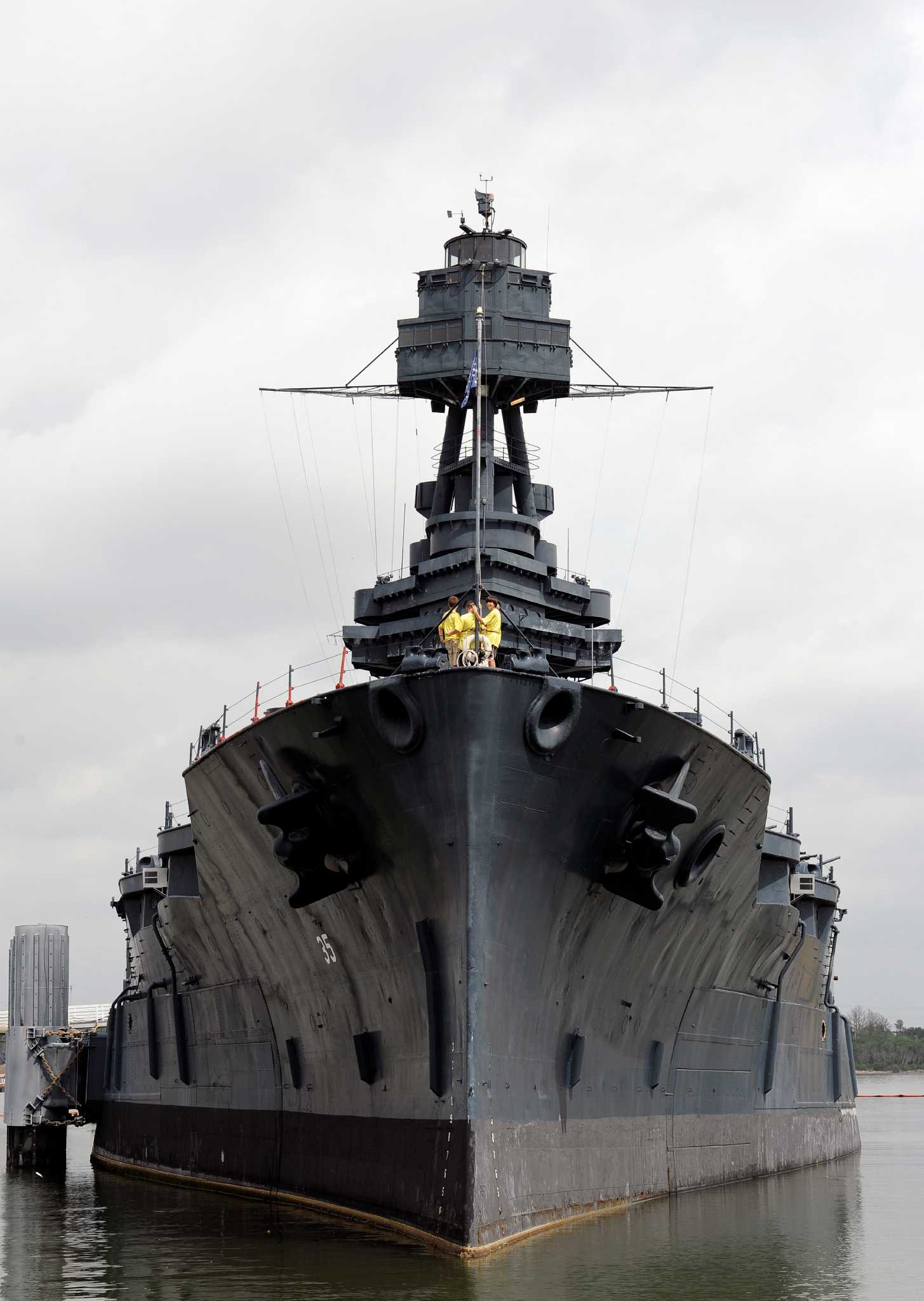 Venerable warship struggles for its survival