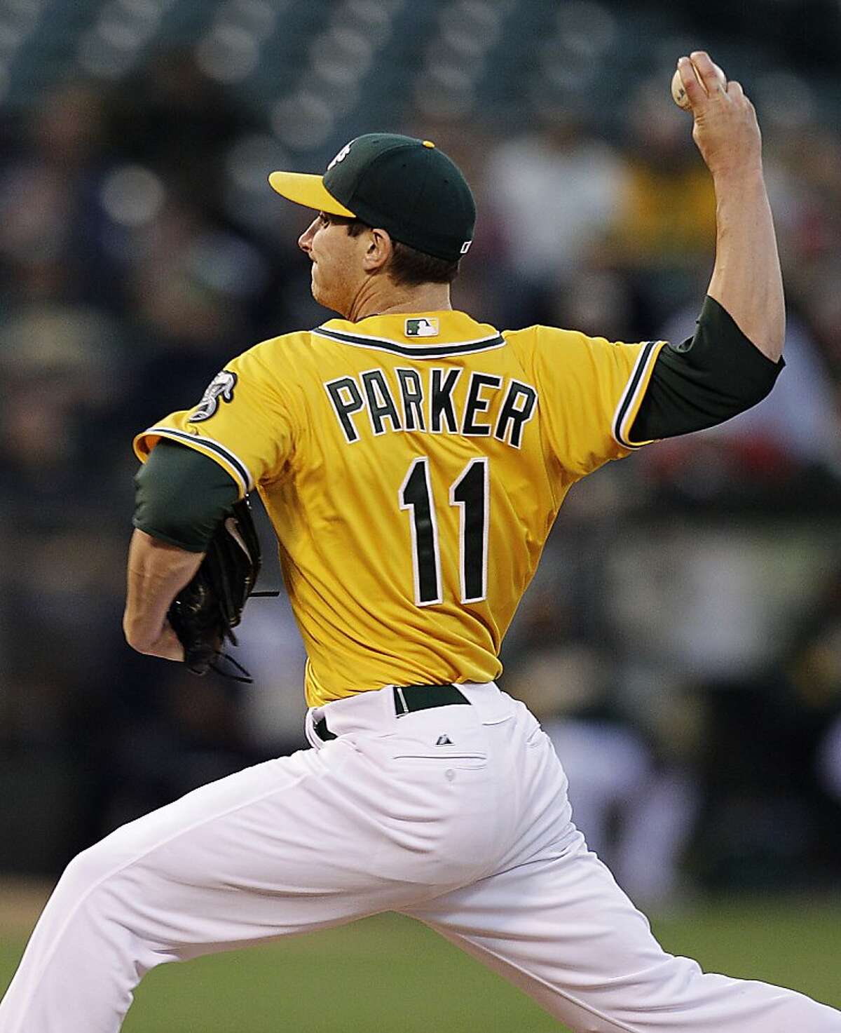 Jarrod Parker leads A's past Red Sox 6-1