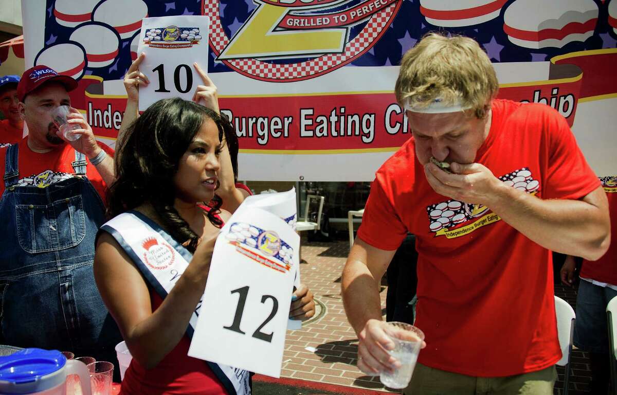 Hamburger-eating contest