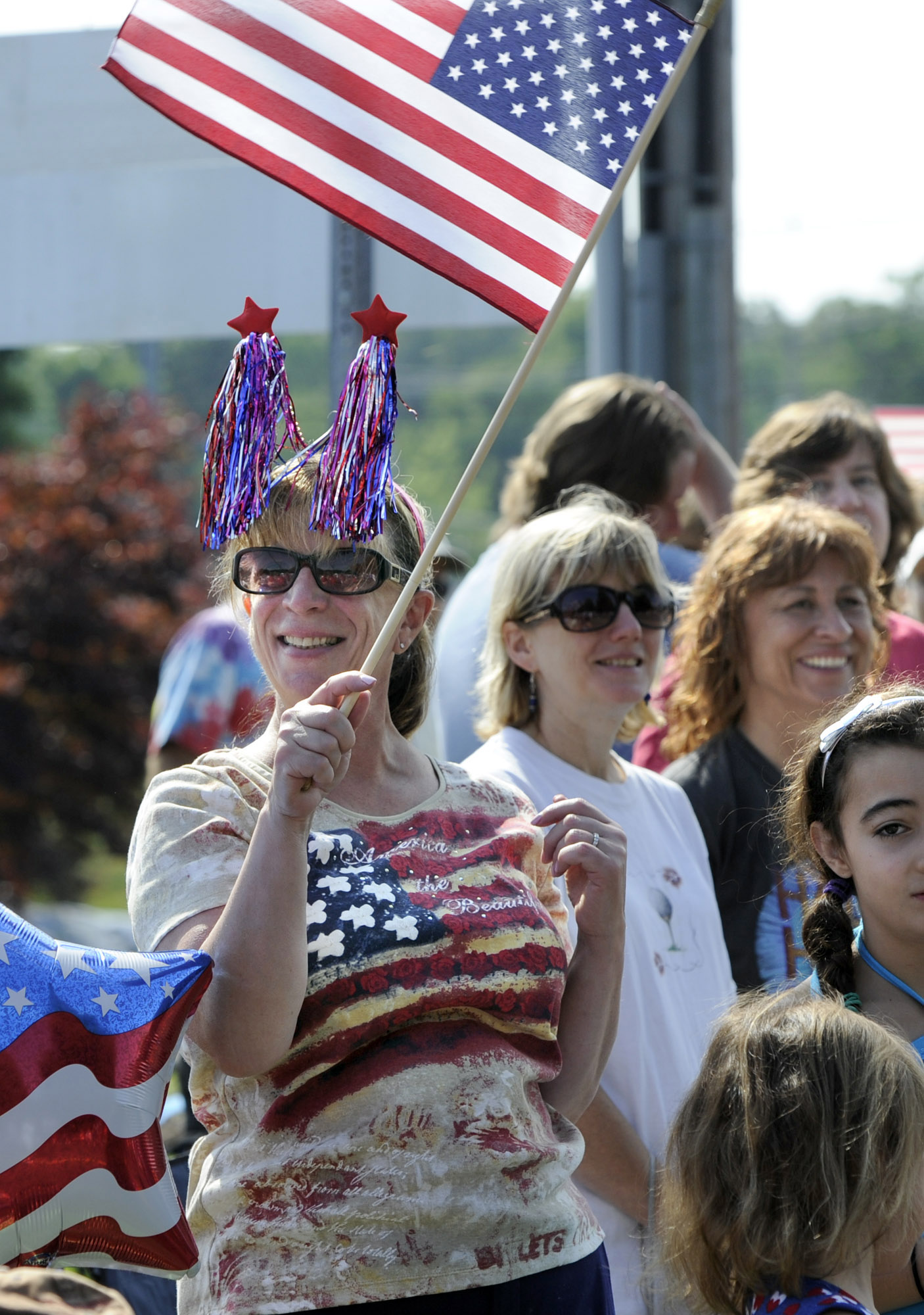 Festive parade for the Fourth