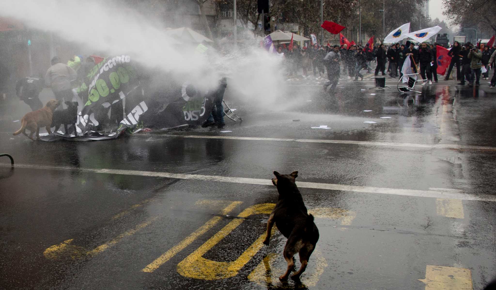 Protests in Santiago