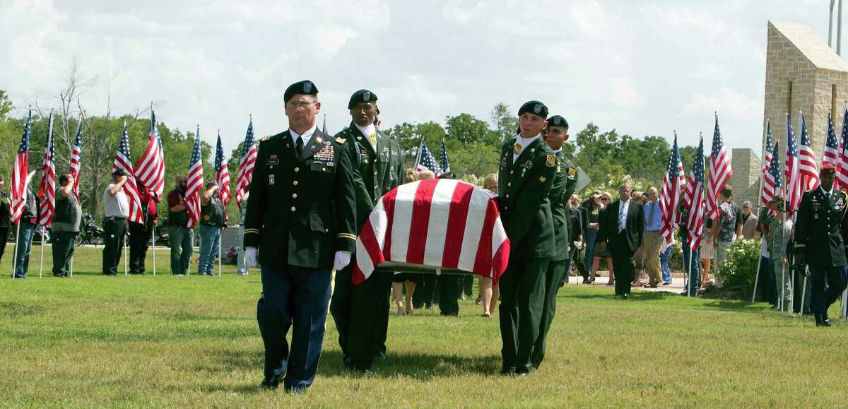 Burial ceremony for Lt. Col. Roy Tisdale