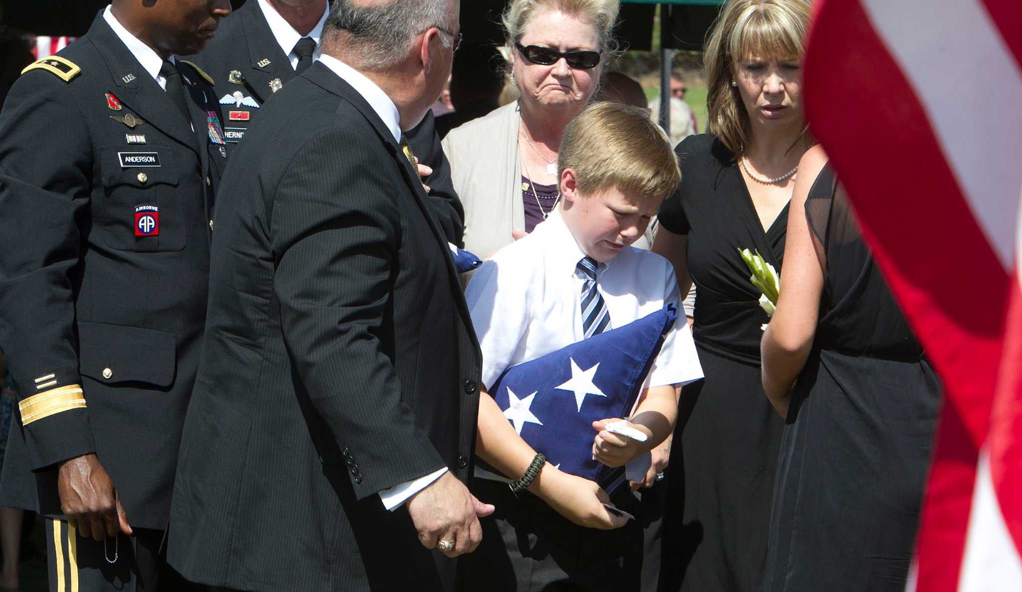 Burial ceremony for Lt. Col. Roy Tisdale