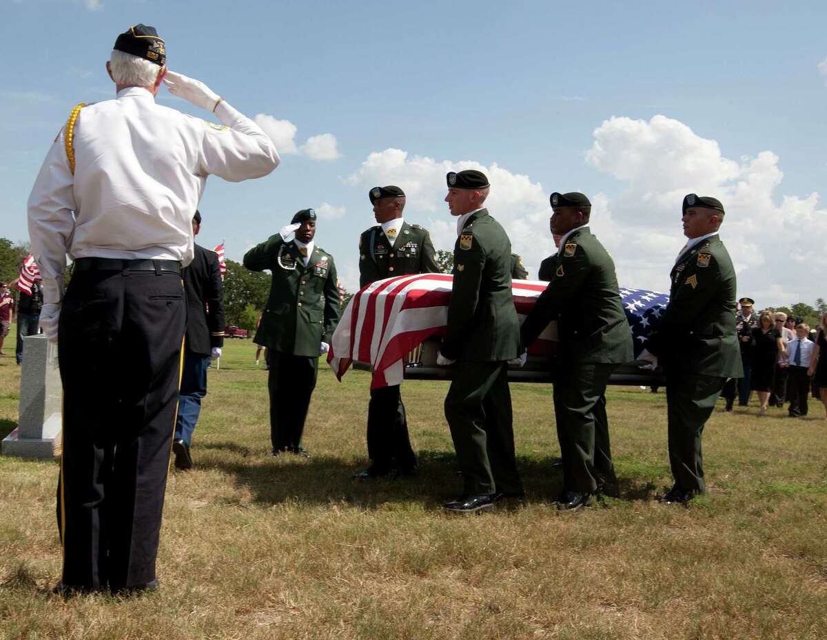 Burial ceremony for Lt. Col. Roy Tisdale