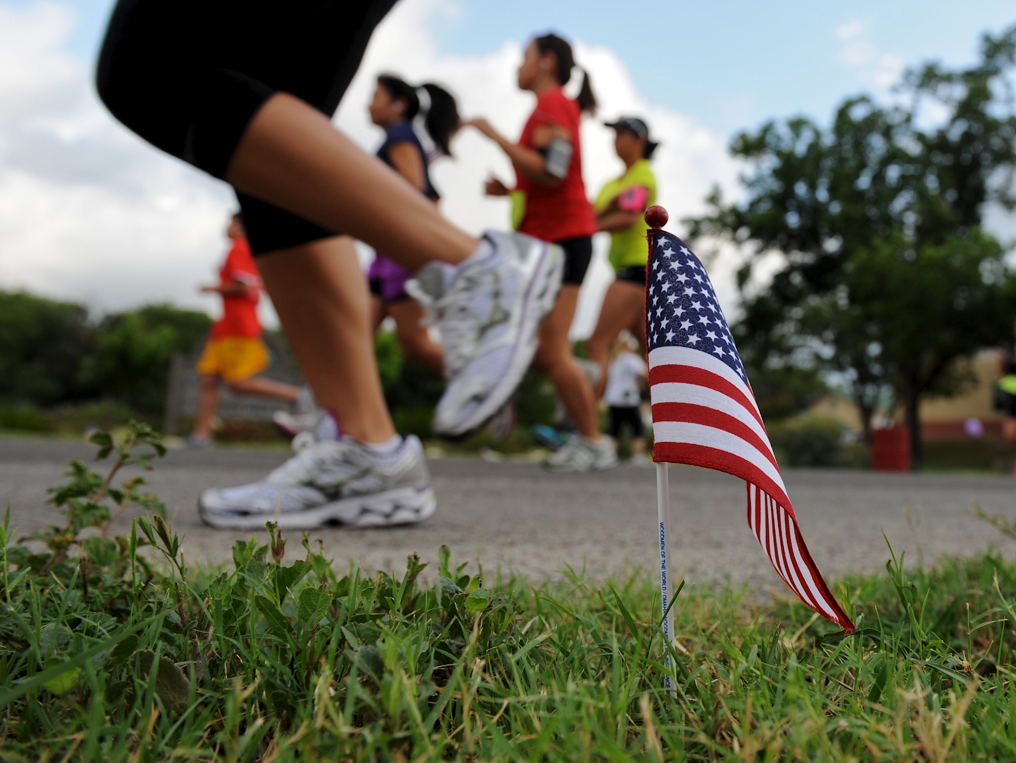 Have a red, white and blue run on the Fourth