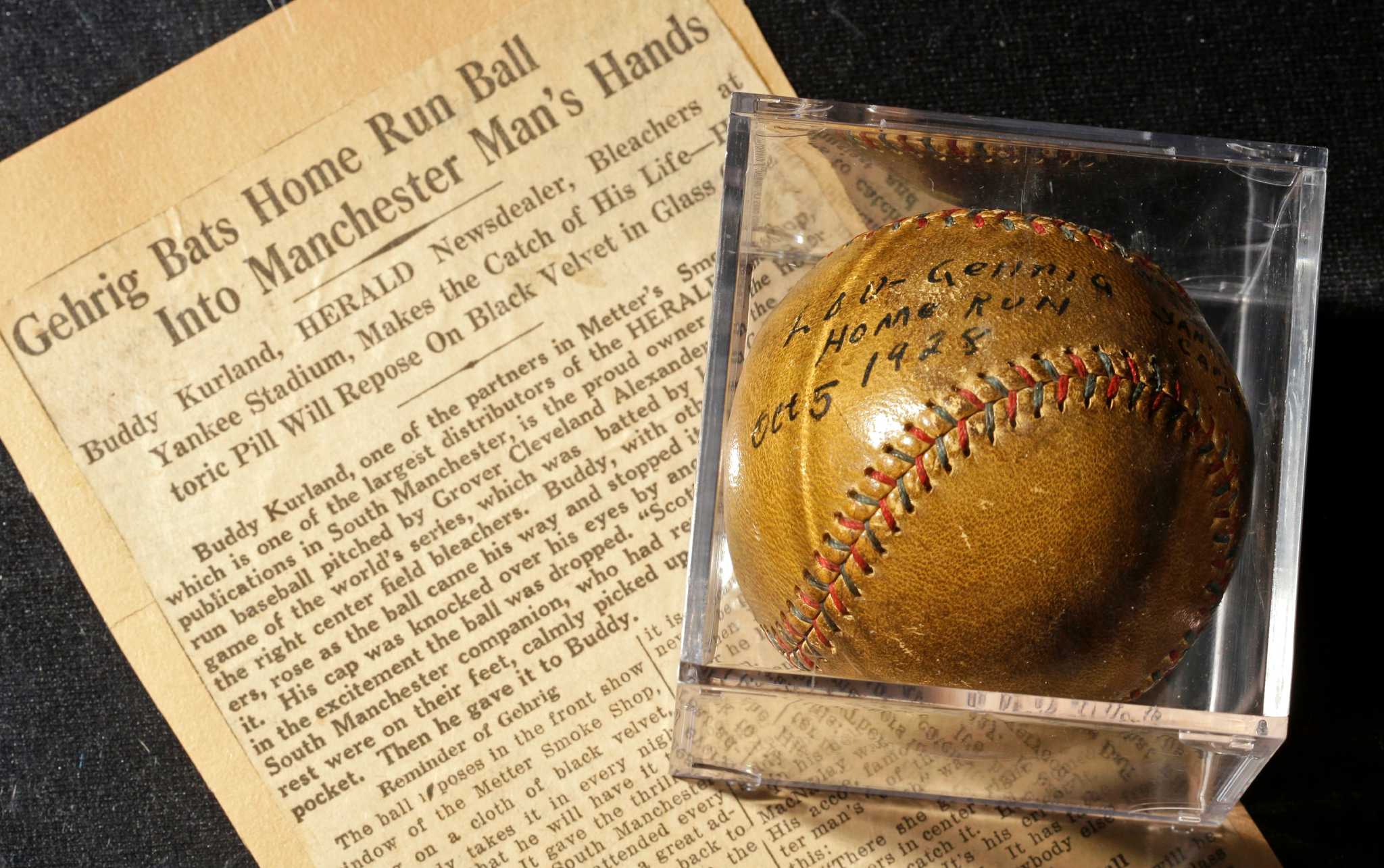Stamford family selling Lou Gehrig's home run ball