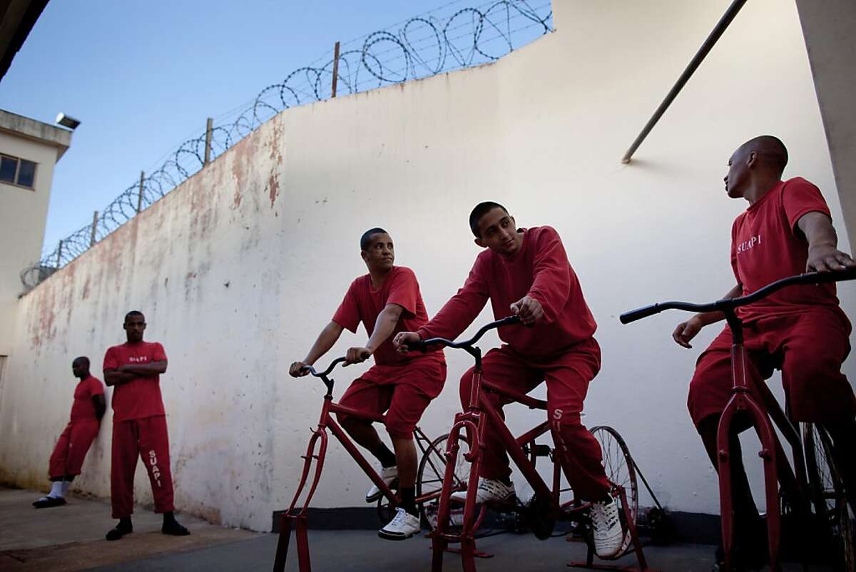 Inmates in Brazil prison ride bike, get out early