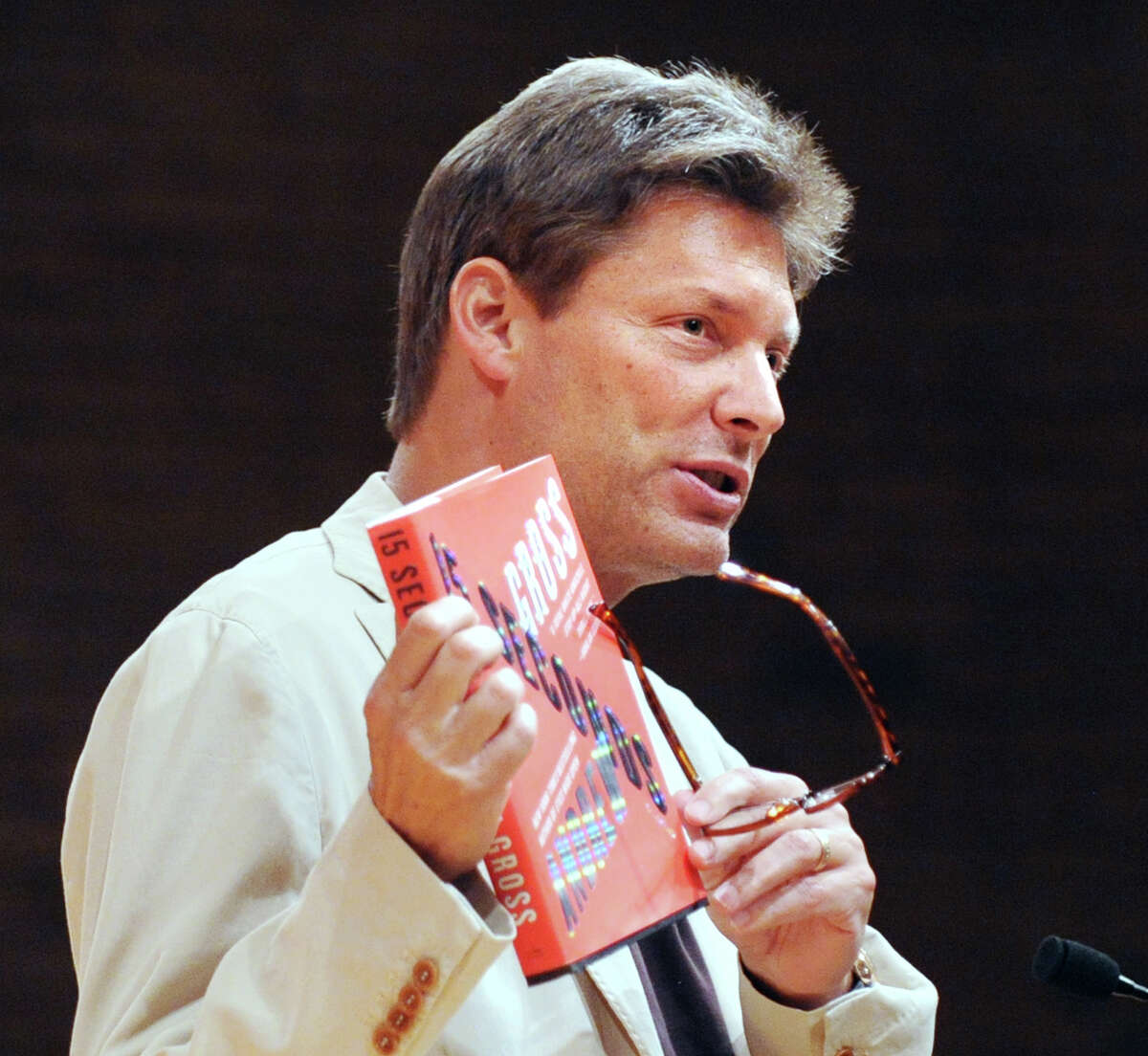 Author releases book in familiar setting