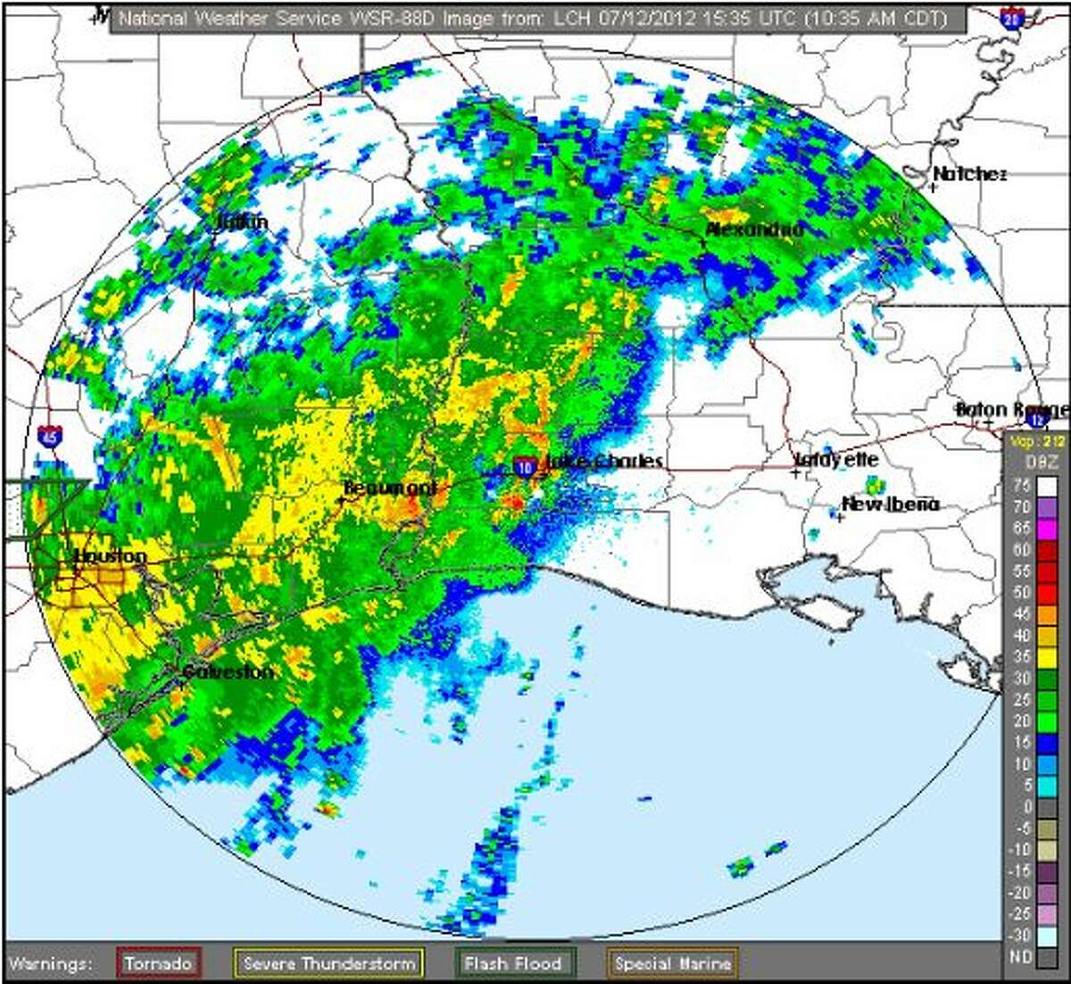 Beaumont swells with rainwater
