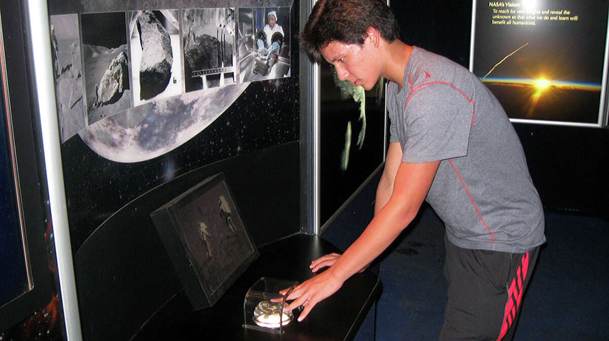Moon material exhibit rocks museum