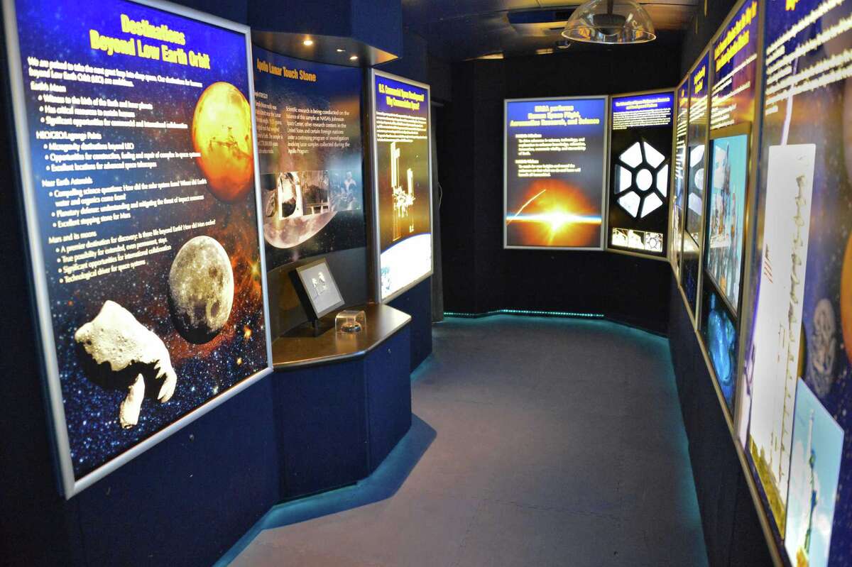 Moon material exhibit rocks museum