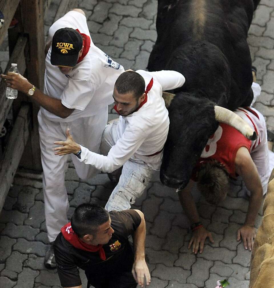 Day 7 of Pamplona's bull run