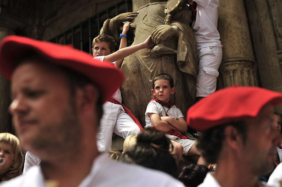 Final day of San Fermin festival in Pamplona