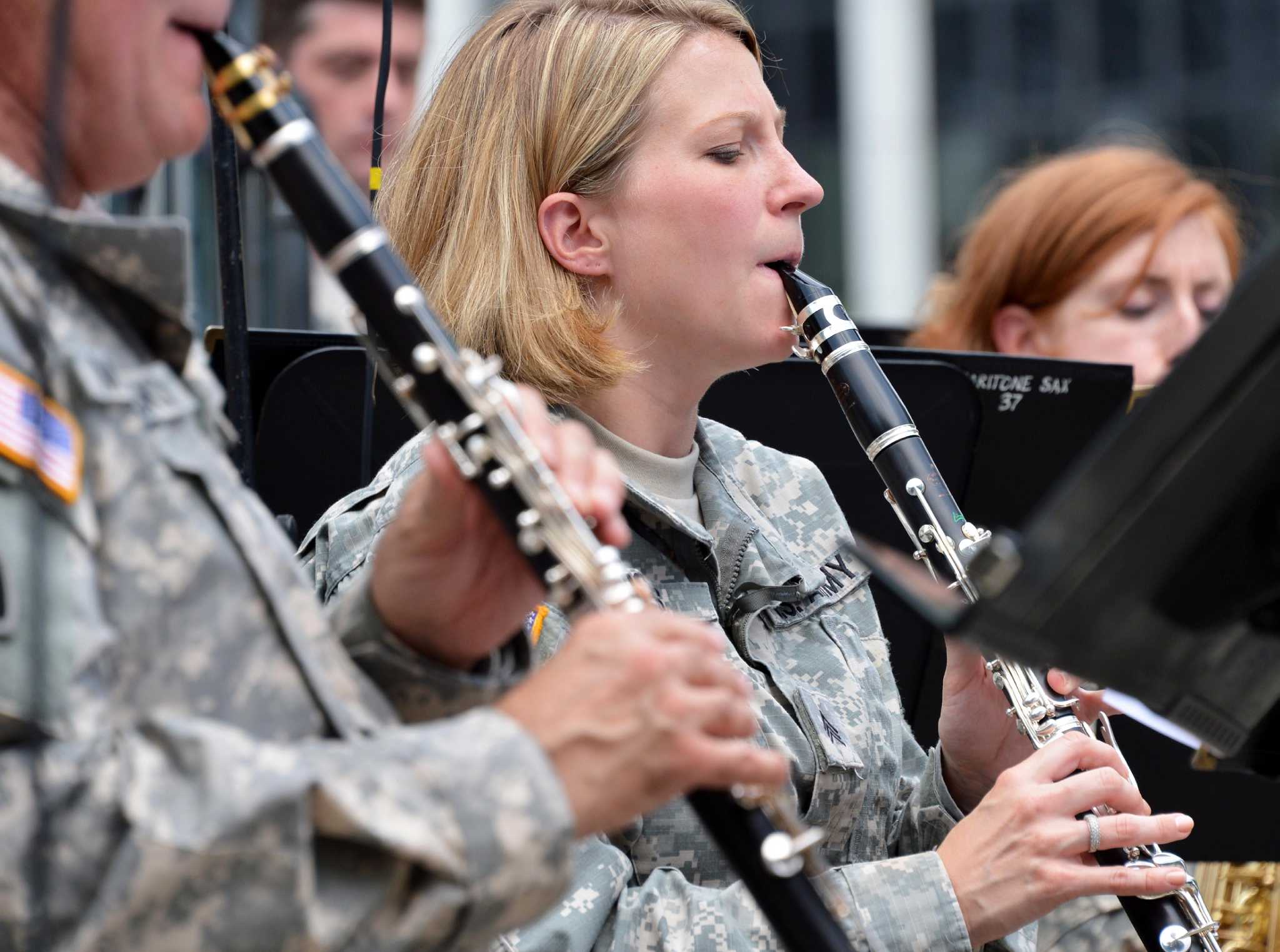 National Guard band performs