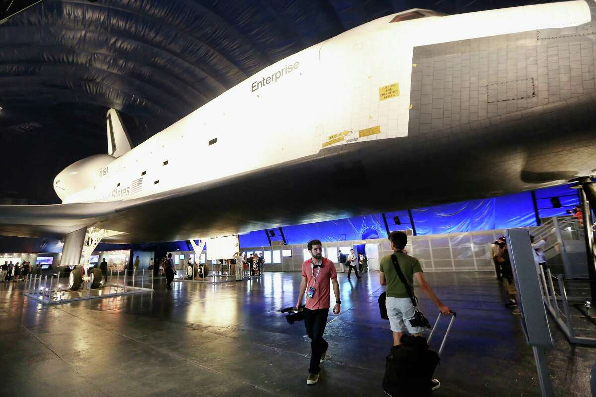 Space shuttle exhibit opening