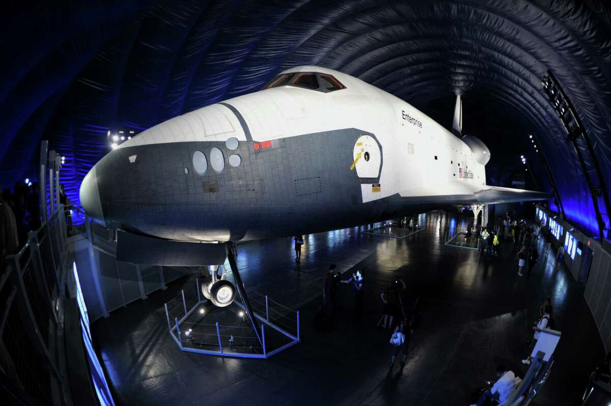Space shuttle exhibit opening