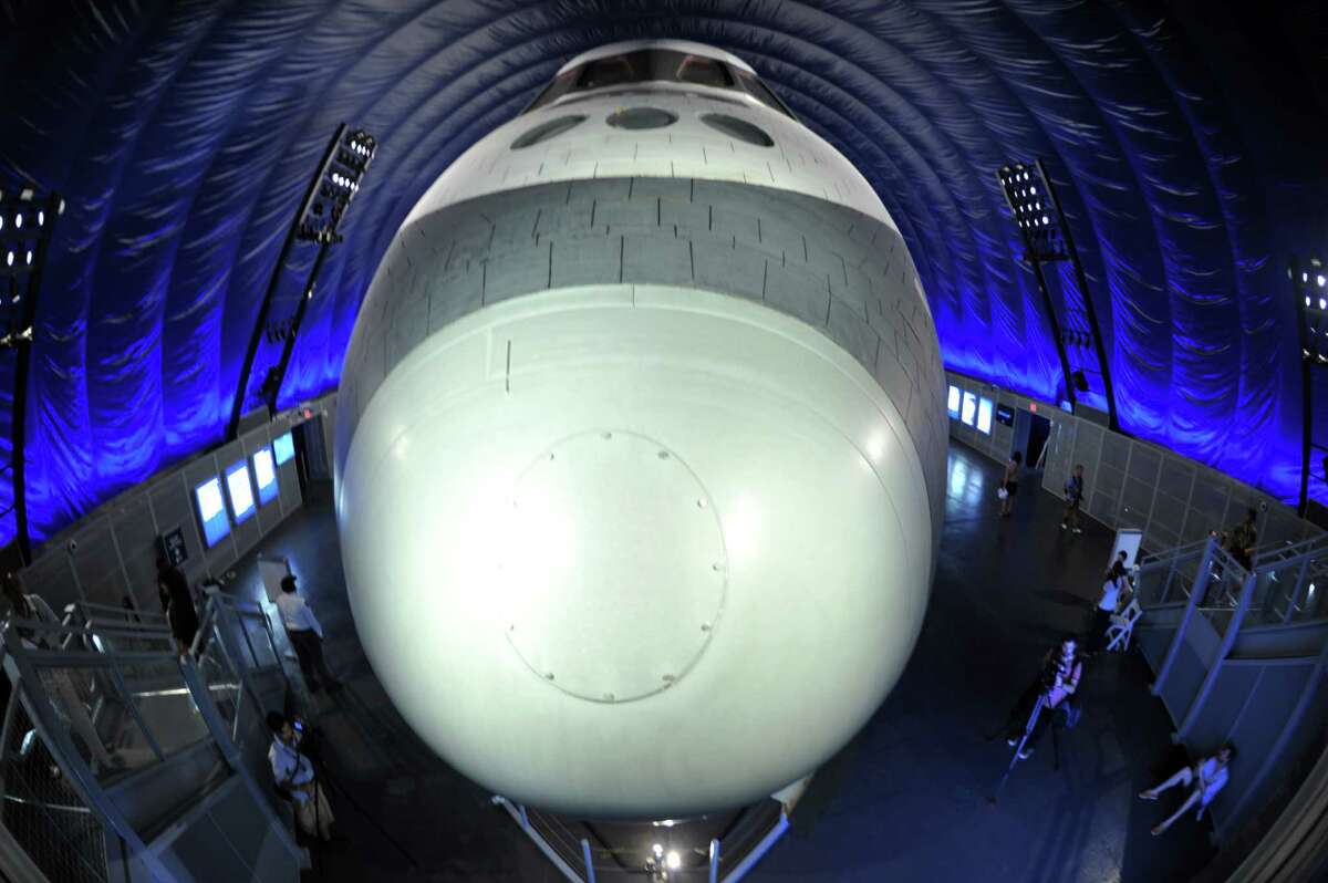 Space shuttle exhibit opening