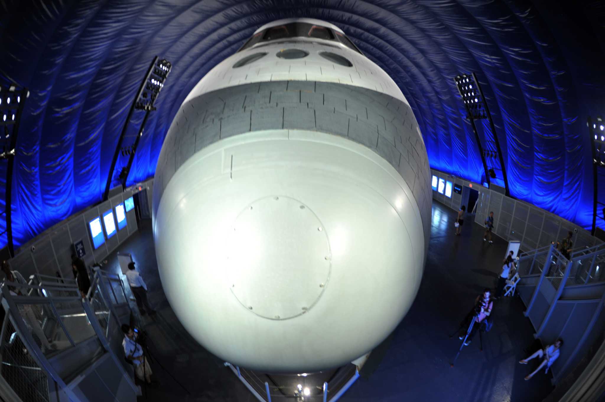 Space shuttle exhibit opening