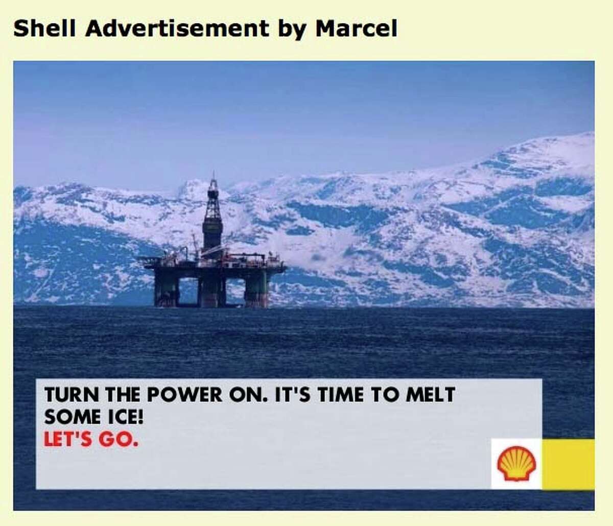 Greenpeace unveils billboard in Texas that spoofs Shell ad