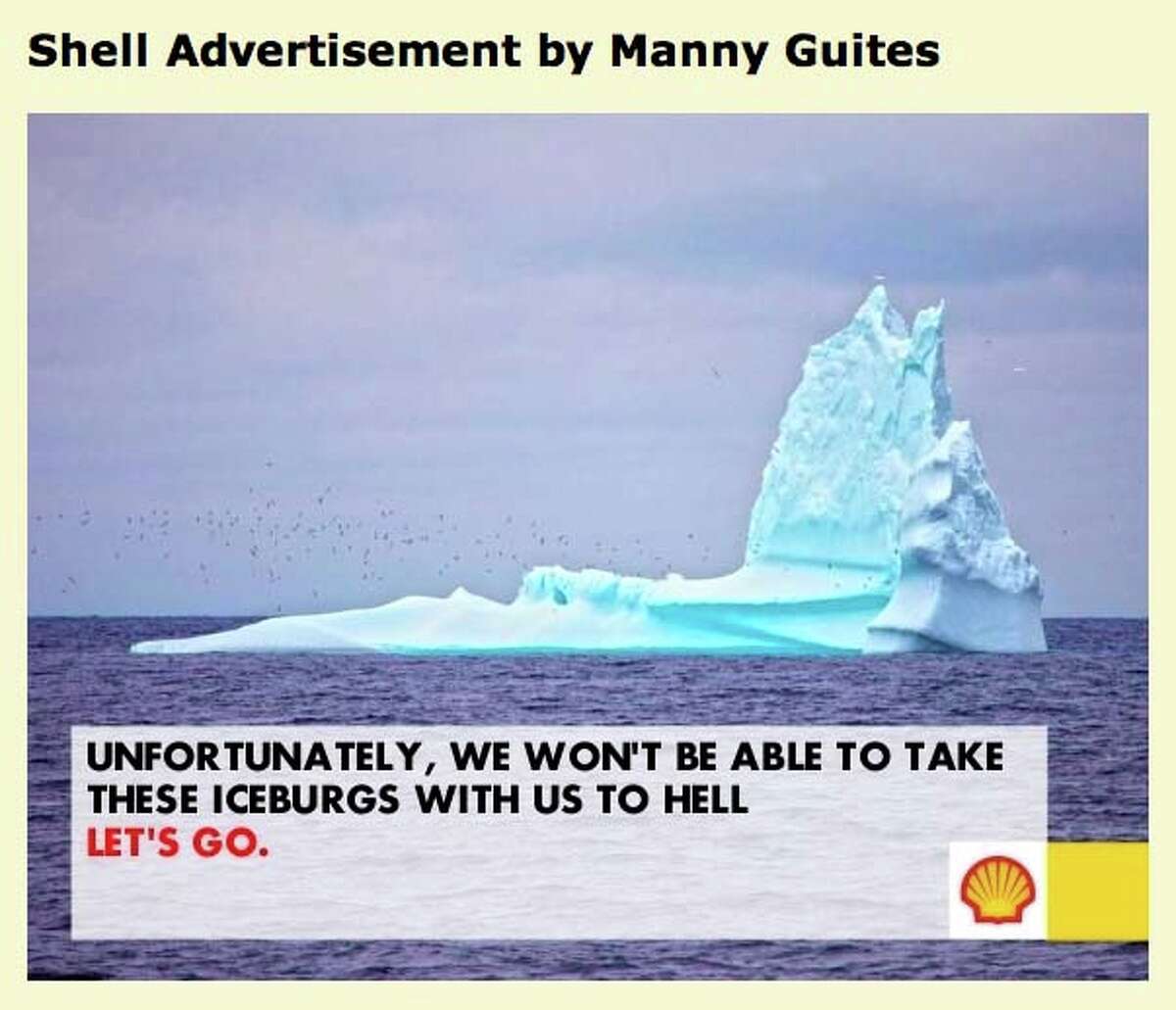Greenpeace unveils billboard in Texas that spoofs Shell ad