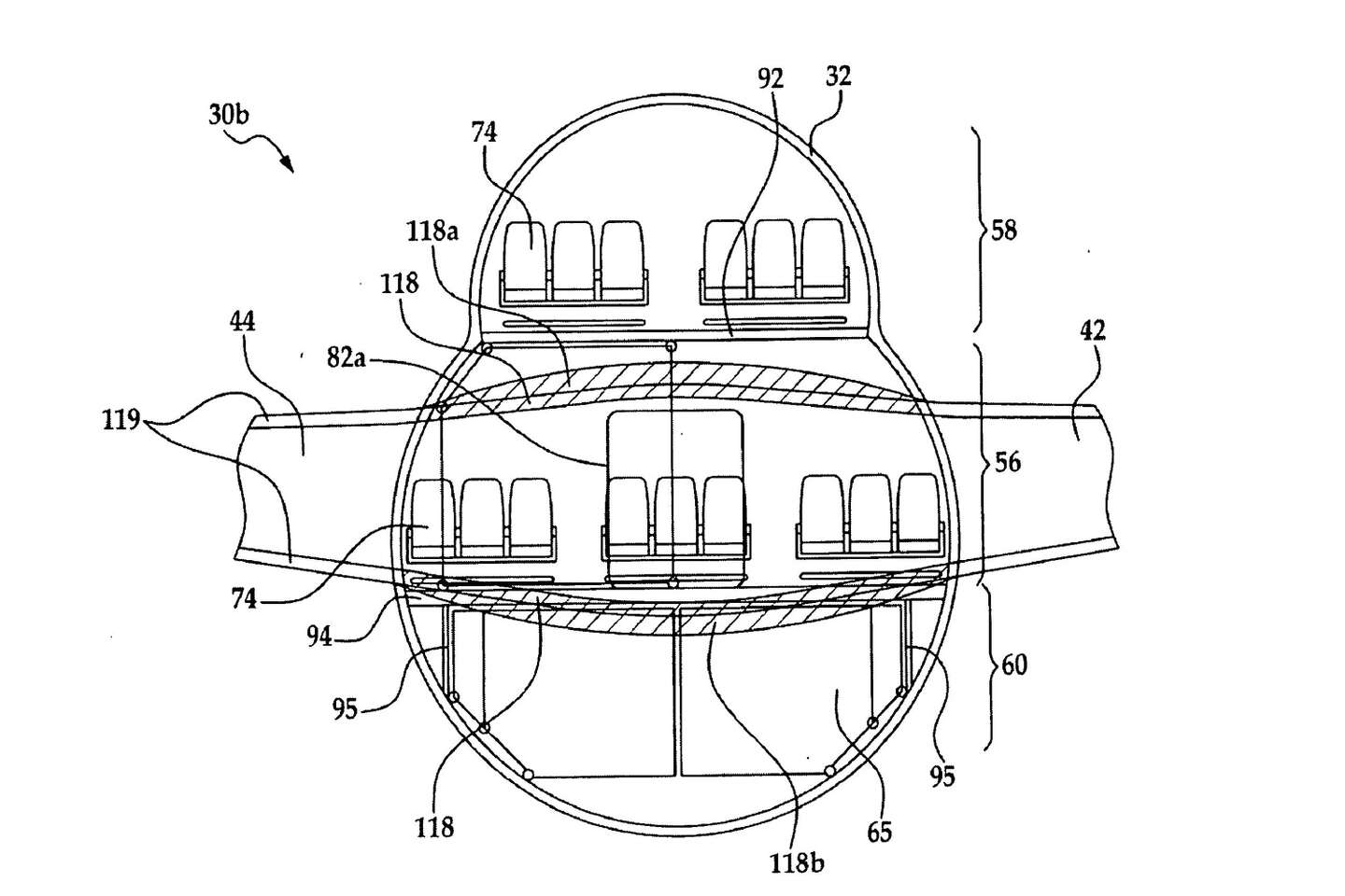 Boeing patents design for double-decker, mid-wing jet