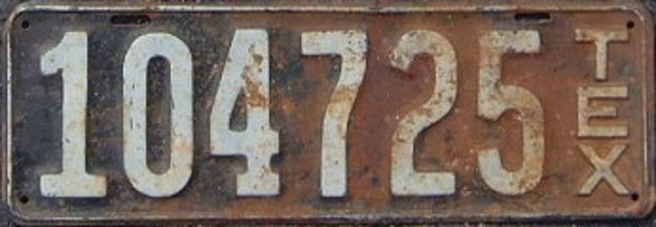Texas license plates through the years - Chron