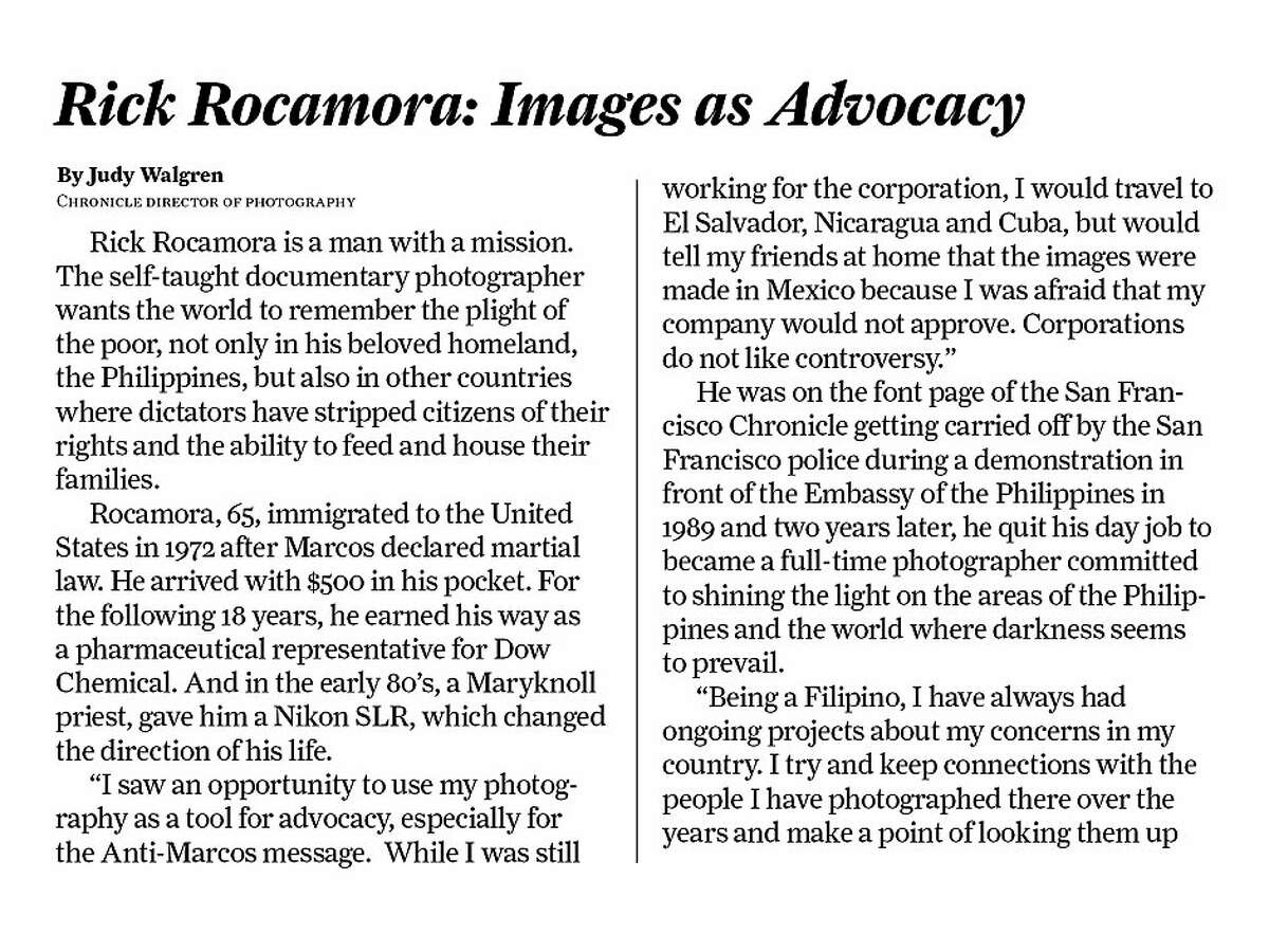 Rick Rocamora: Images as Advocacy