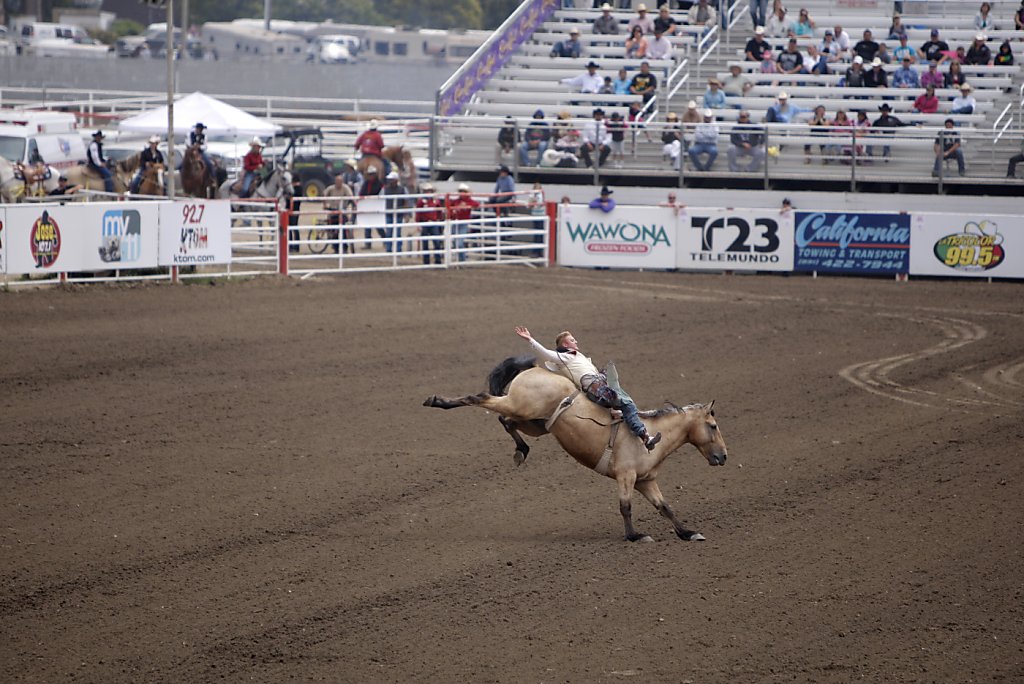 Horsing around at Salinas rodeo