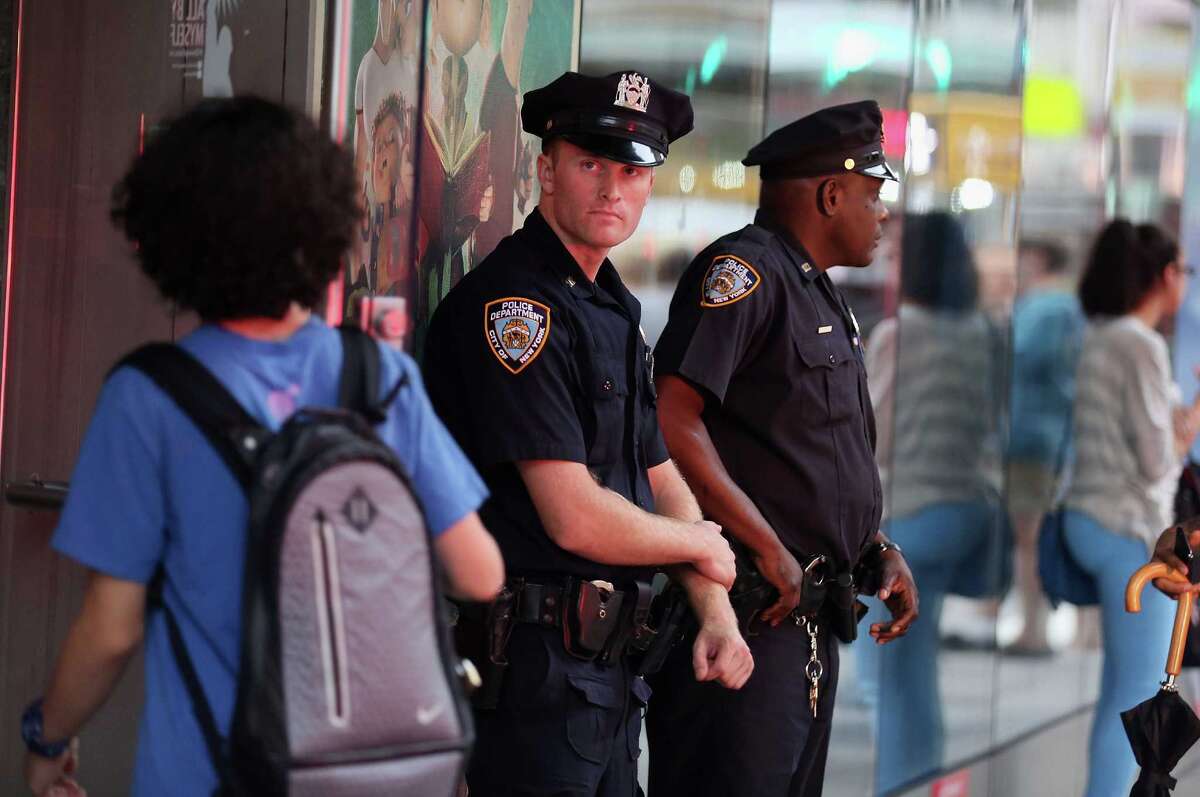 High security at NYC theaters